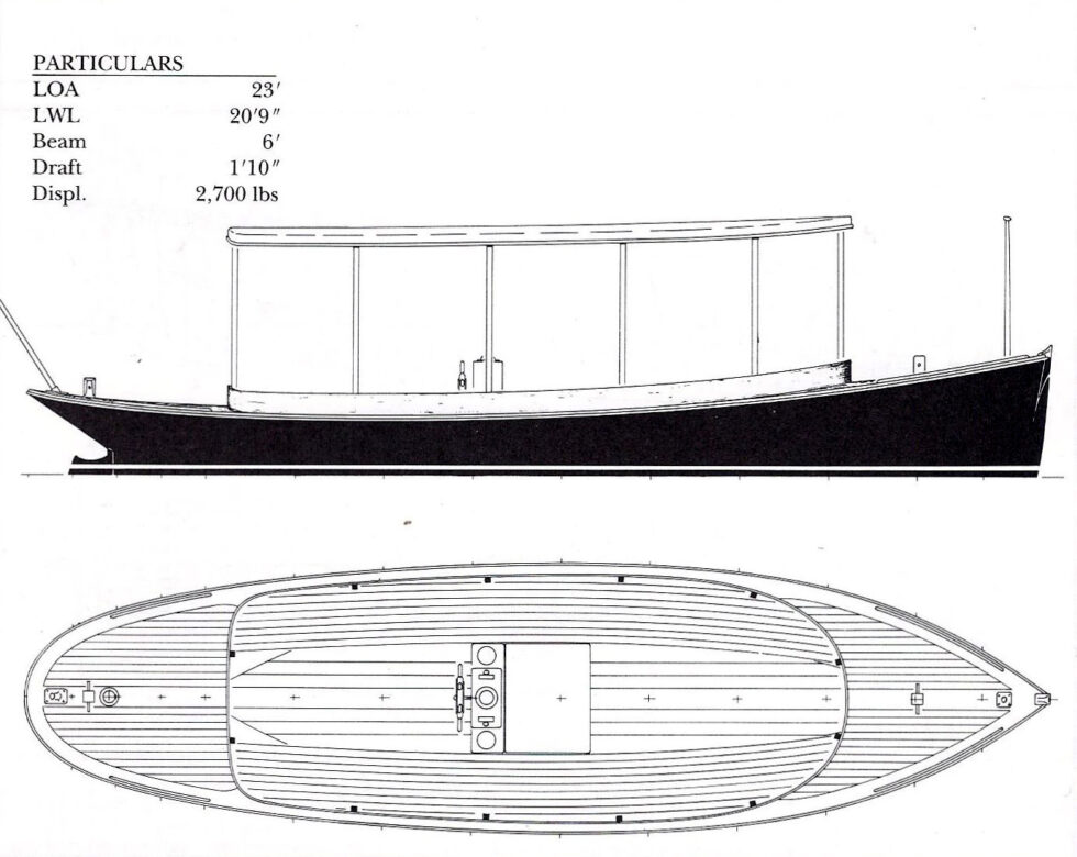 23 ft Fantail Launch - Artisan Boatworks